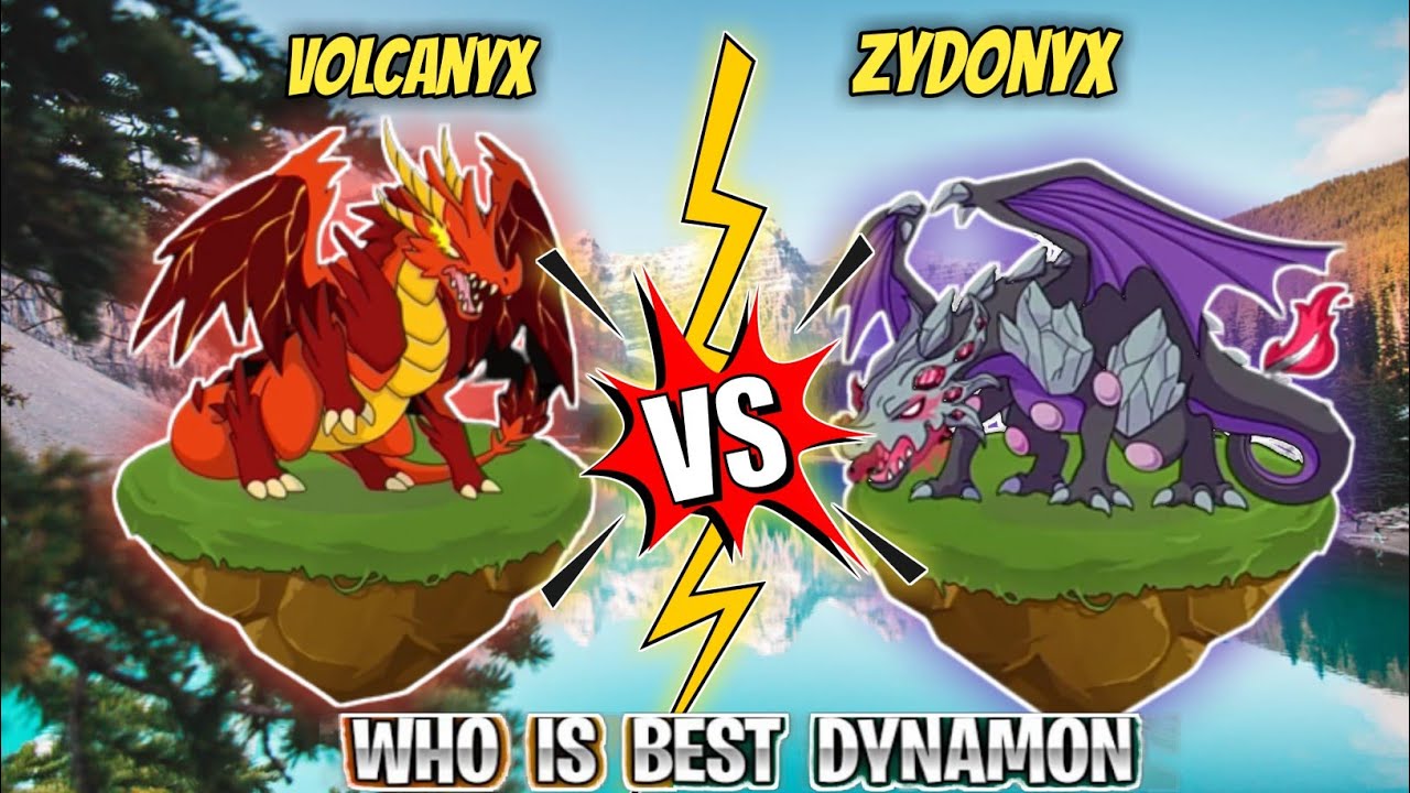 🤯Volcanyx Vs Zydonyx in dynamons world 😱😏| dynamons world 1.7.16 update ...