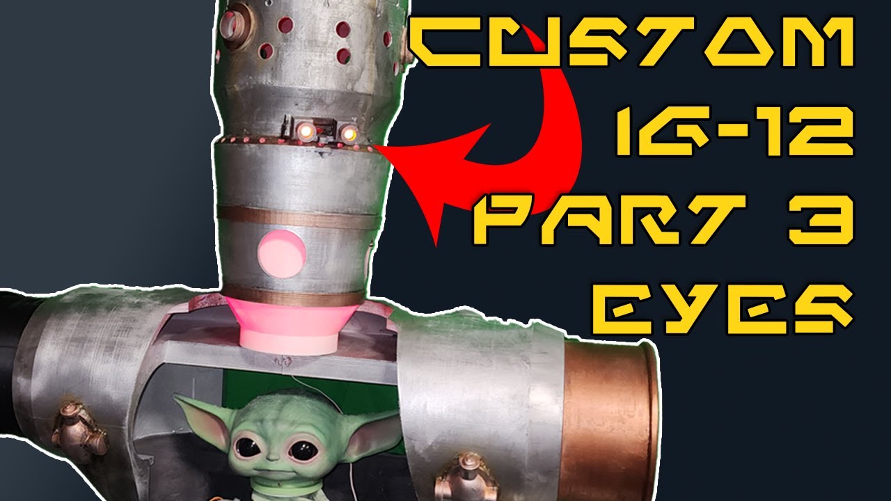 Star Wars Custom IG-12 Part 3 - Adding Head Lights - YouTube