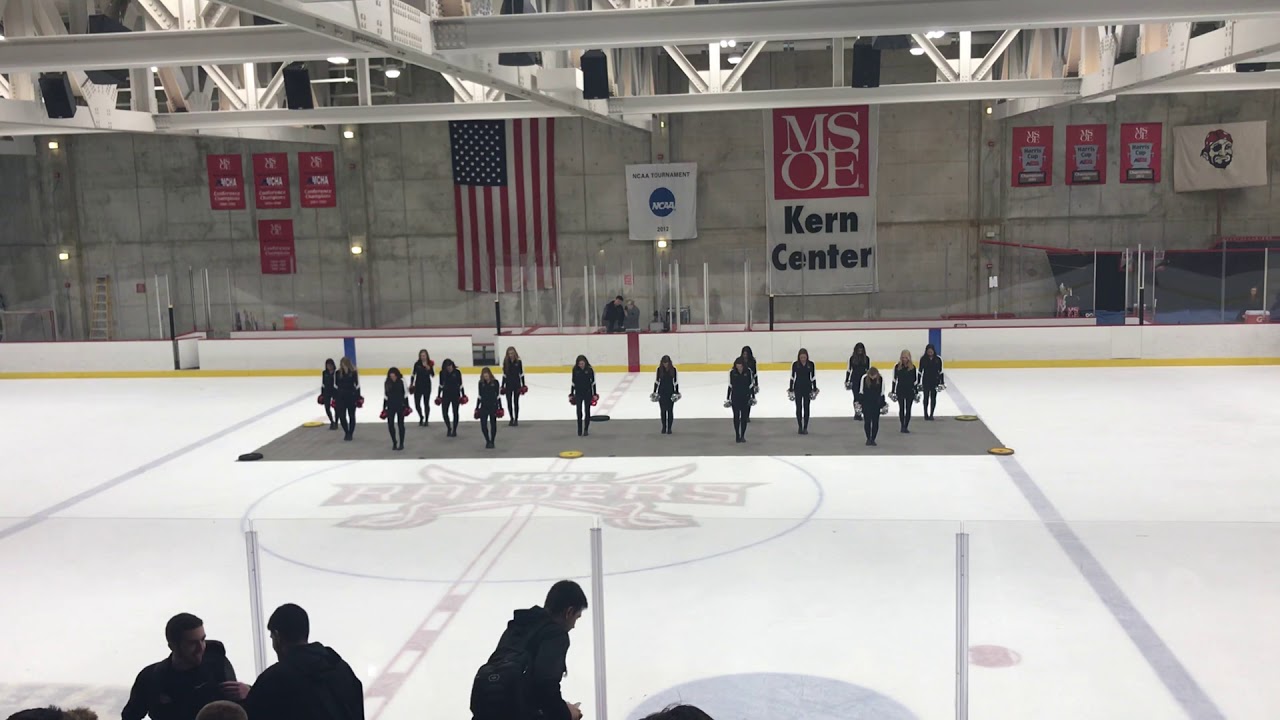 MSOE Dance Team Hockey Pom 11/2/18 - YouTube
