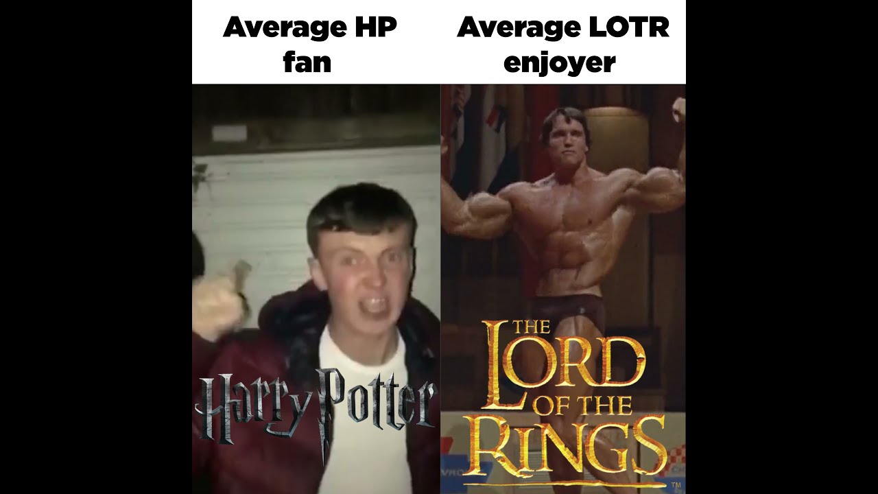 Average Harry Potter Fan Vs Average LOTR Enjoyer YouTube Average Harry Potter Fan Vs Average LOTR Enjoyer YouTube