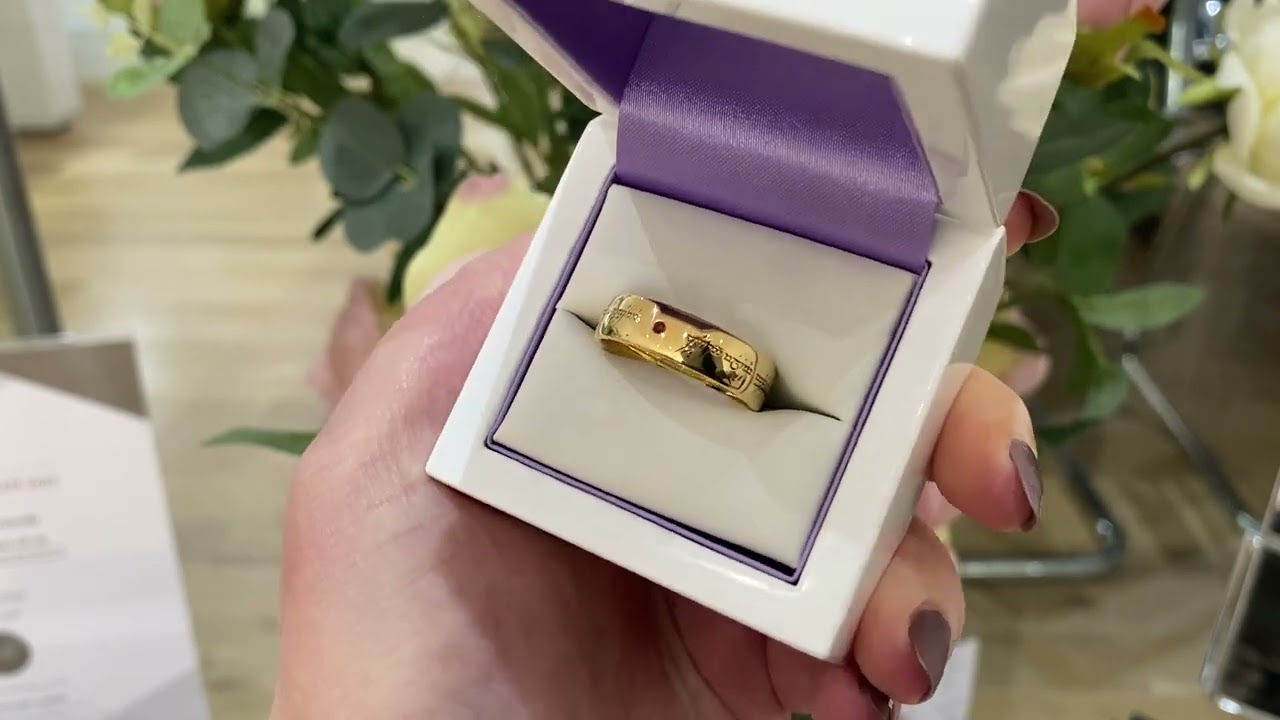 Ruby Ring of Fire - Narya. Lord of the Rings Inspired Wedding Ring ...