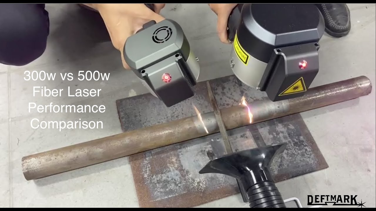 300w vs 500w Fiber Laser Cleaning Performance Comparison - YouTube