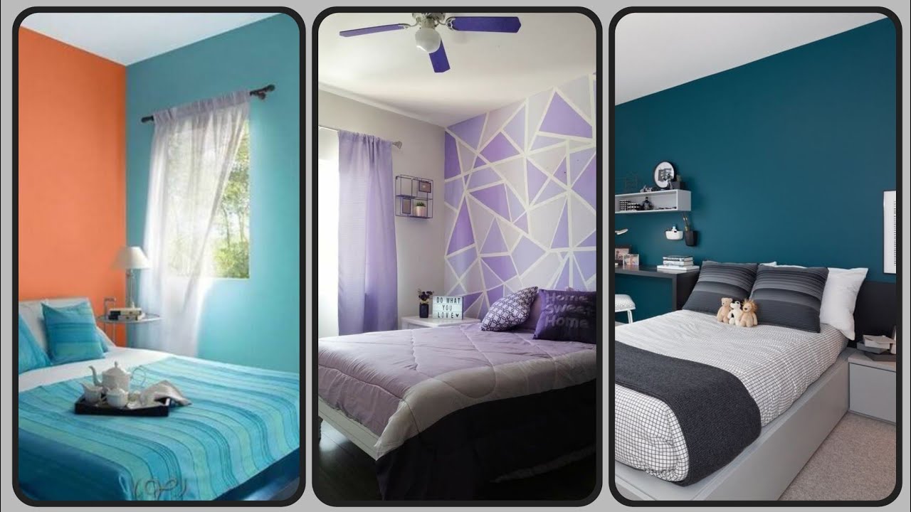 Beautifull & Atractive Colours Room Paint Theeme // Fresh & Cool ...
