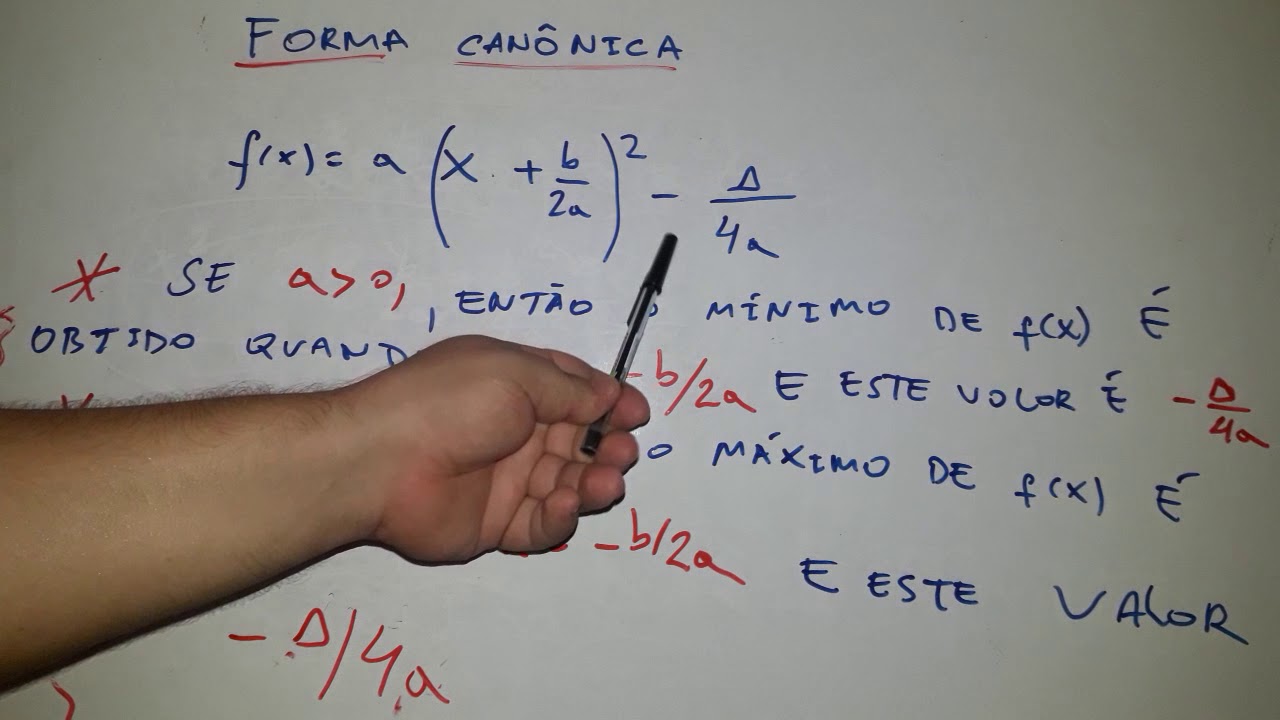 Forma canônica da função quadrática 02 - YouTube
