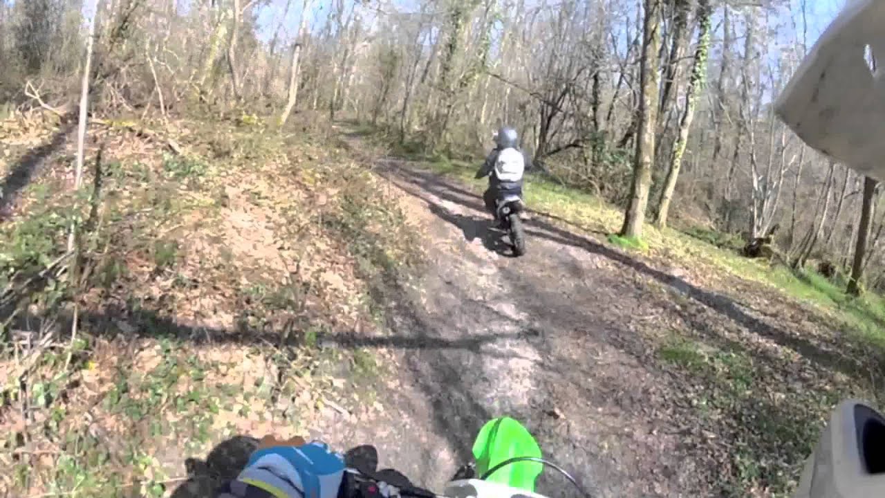 Yamaha ttr 125 et Kawasaki kx 85 - YouTube