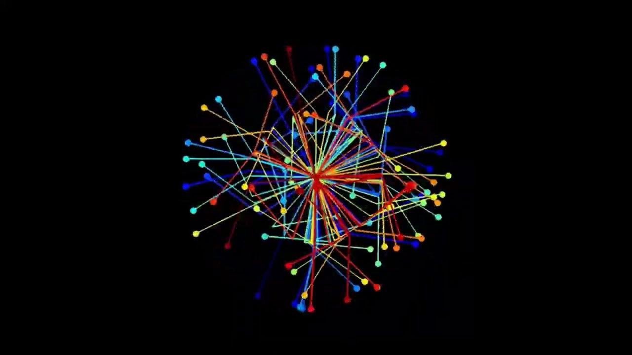 100 chaotic double pendulums | butterfly effect | With Python - YouTube