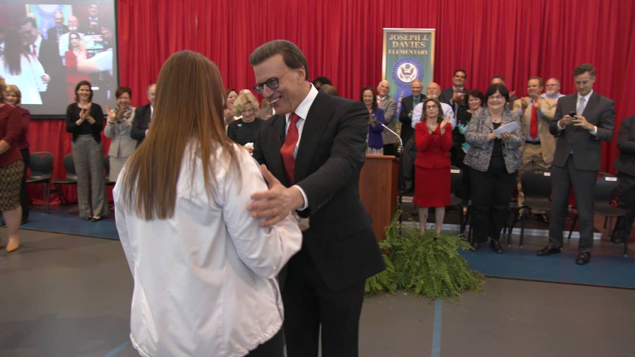 Catherine Randall Becomes a Louisiana Milken Educator - YouTube