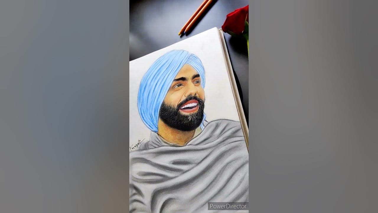 Ammy Virk drawing #shorts #ammyvirk #drawingshorts #drawing #shortvideo ...