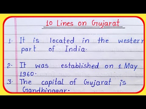 10 lines on Gujarat in English // 10 lines essay on Gujarat // Essay on ...