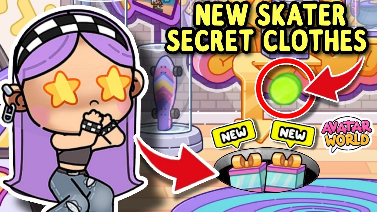 *UNLOCK* SECRET NEW SKATER CLOTHES IN AVATAR WORLD 🔥🛹 - YouTube