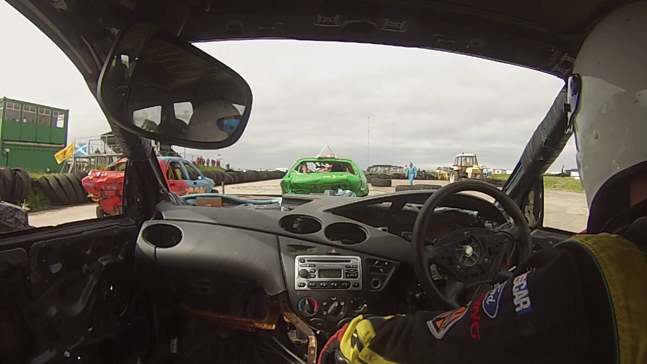 on board ally strachan crimond raceway bangers - YouTube