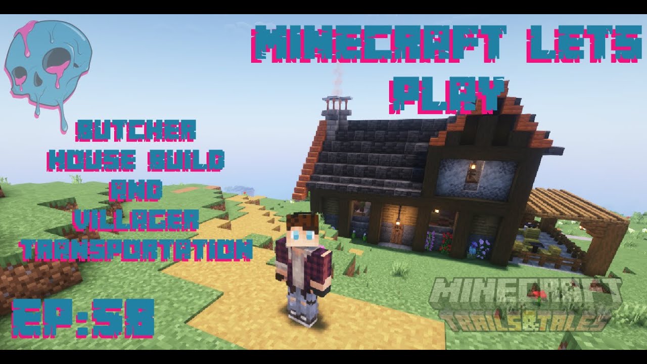 Minecraft Let's Play EP: 58- Butcher house And Villager Transportation ...