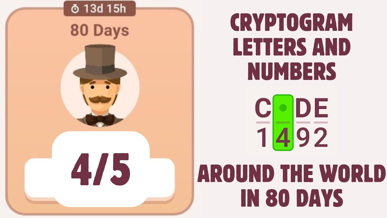 Cryptogram 80 days Event Solution | Chapter 4/5 - YouTube