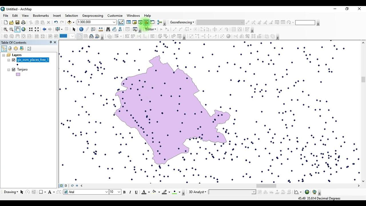 How to Clip Vector Data in ArcMap - YouTube