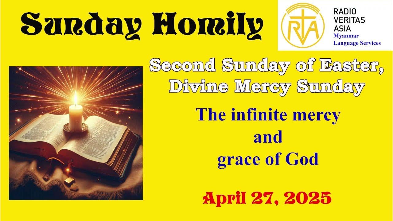 Sunday Homily April 27, 2025, Second Sunday of Easter, Divine Mercy Sunday - YouTube