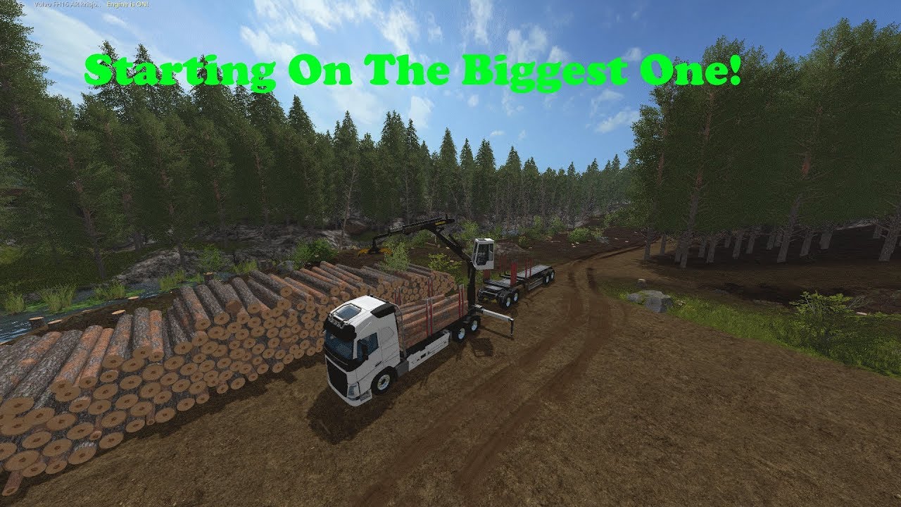 FS17 | Forestry On Pinecreek Hills | The Biggest Pile? | Timelapse ...