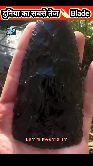 Obsidian Blade | how sharp is obsidian | hindi facts #shorts # ...