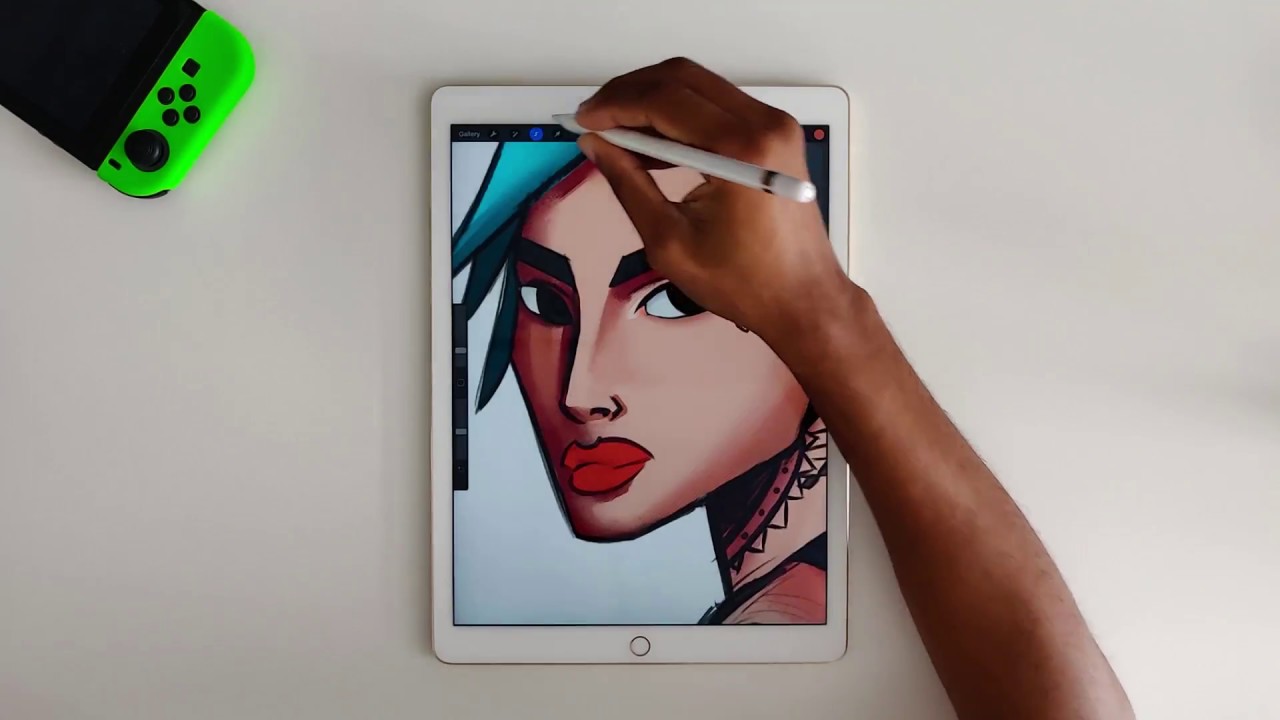 Tattooed Girl │Ipad Pro drawing in Procreate - YouTube
