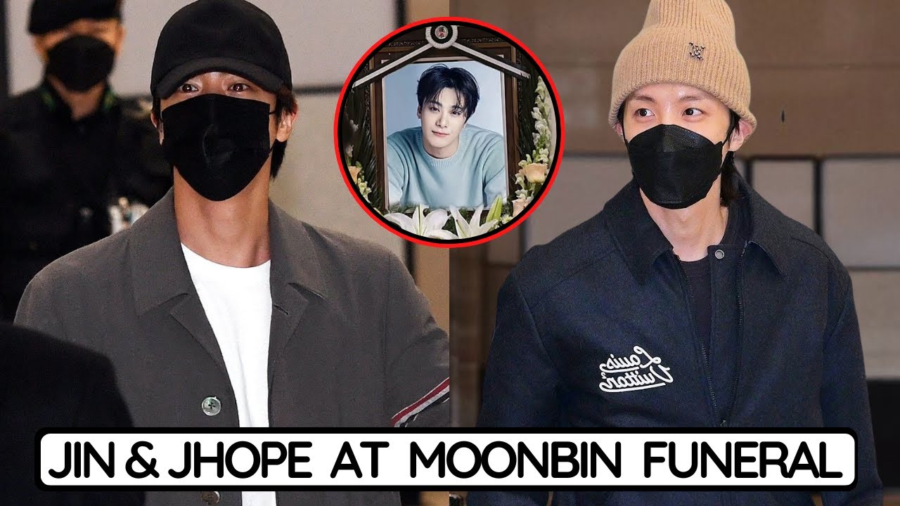 Jin & Jhope Leave Military Attend Moonbin Funeral & go to New York Suga ...