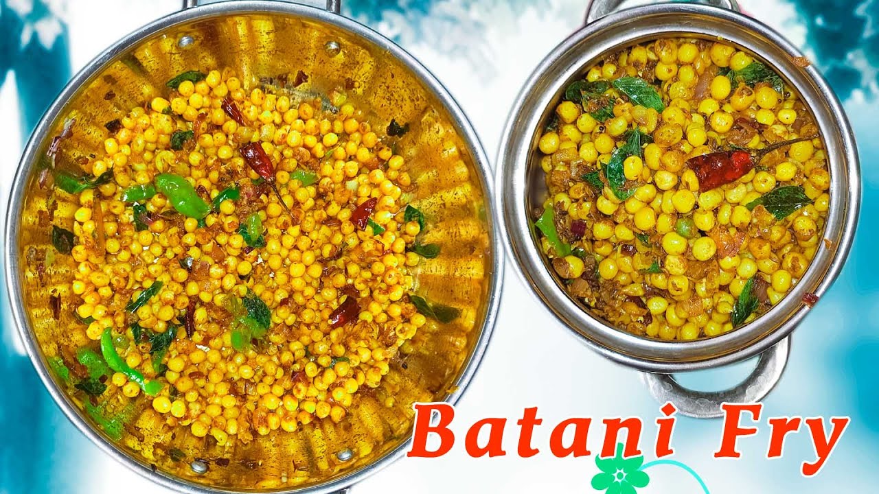 White Batani Masala Fry/Spice Food - YouTube