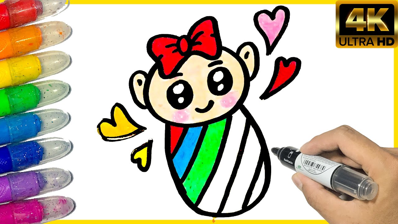 HOW TO DRAW A CUTE BABY || ANY DRAW - YouTube