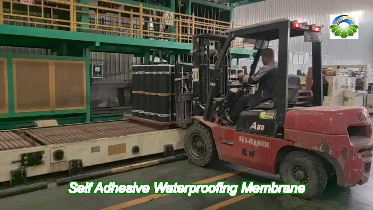 high strength polymer self adhesive waterproofing membrane wet laying ...