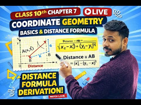 Class 10 Maths Chapter 7 🔥 Coordinate Geometry Basics | Distance ...