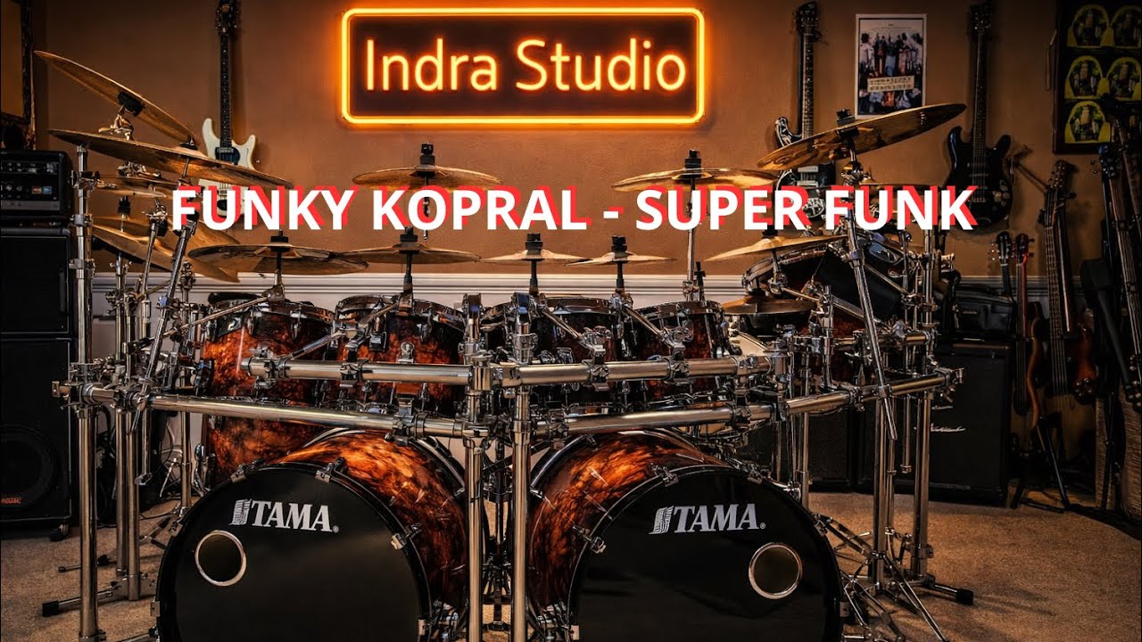 FUNKY KOPRAL - SUPER FUNK drumless minus one drum - YouTube