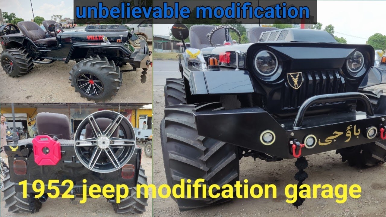 Jeep Modification Pakistan first Willy jeep garage in POTHWAR - YouTube
