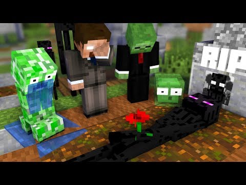 Monster School : RIP Enderman - Minecraft Animation