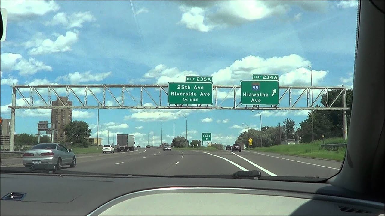 Urban Driving: Minneapolis/Saint Paul, I-394/I-94 - YouTube