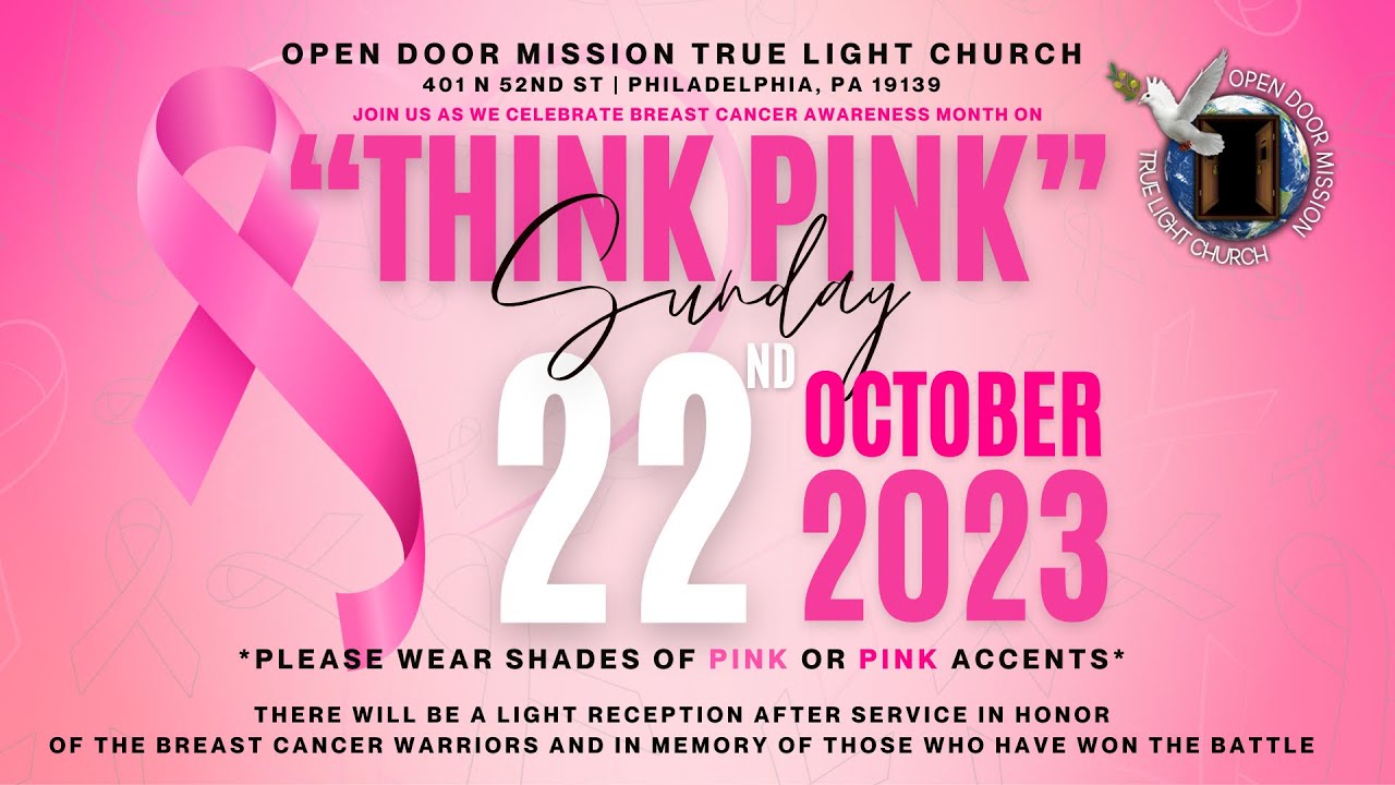 Breast Cancer Awareness Worship Service “Think Pink” | 10.22.23 - YouTube