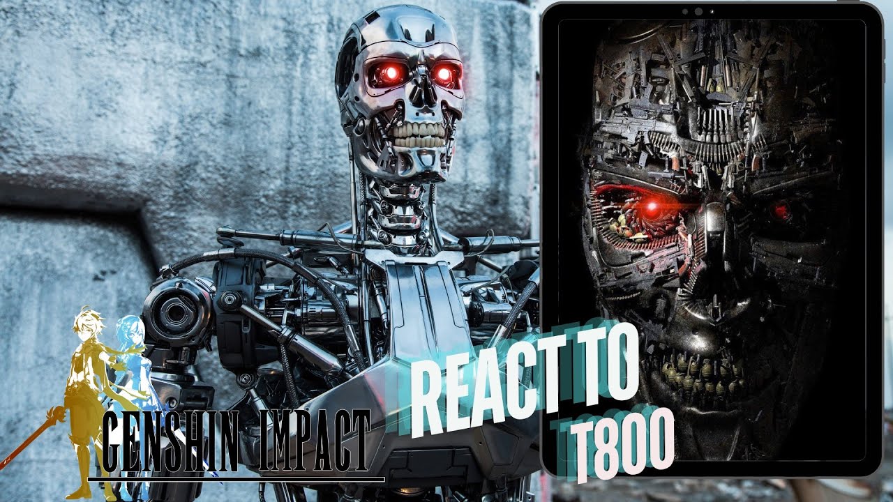 Genshin impact react to aether as terminator T800 | Gacha life ...