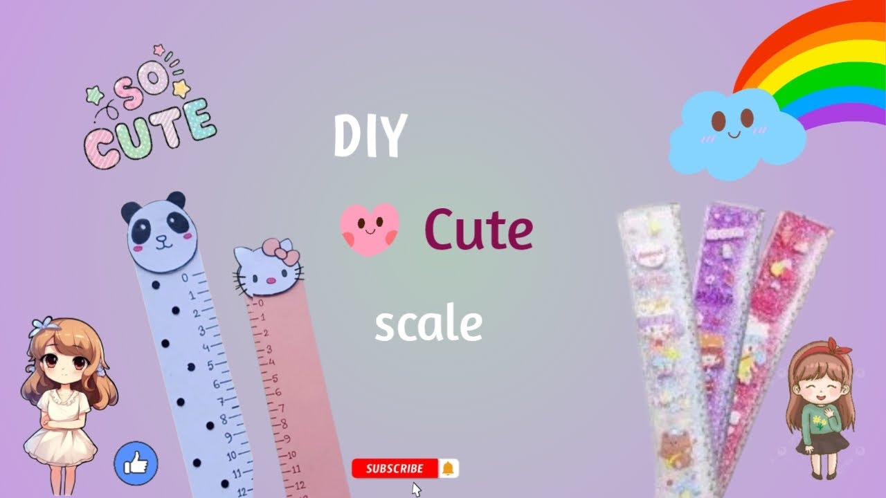 Making cute scale ideas Il Cute Kawaii scale💖#sm craft - YouTube