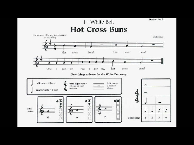 Recorder Karate Hot Cross Buns