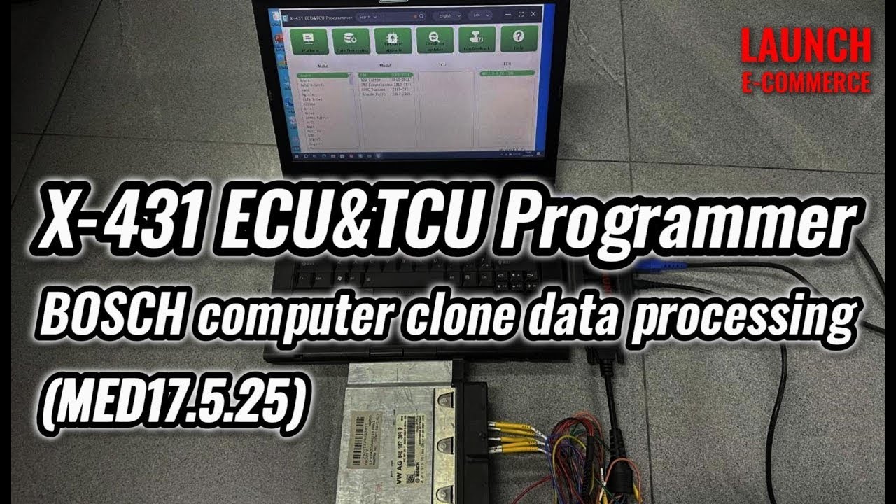 LAUNCH X431 ECU&TCU Programmer | BOSCH computer clone data processing ...