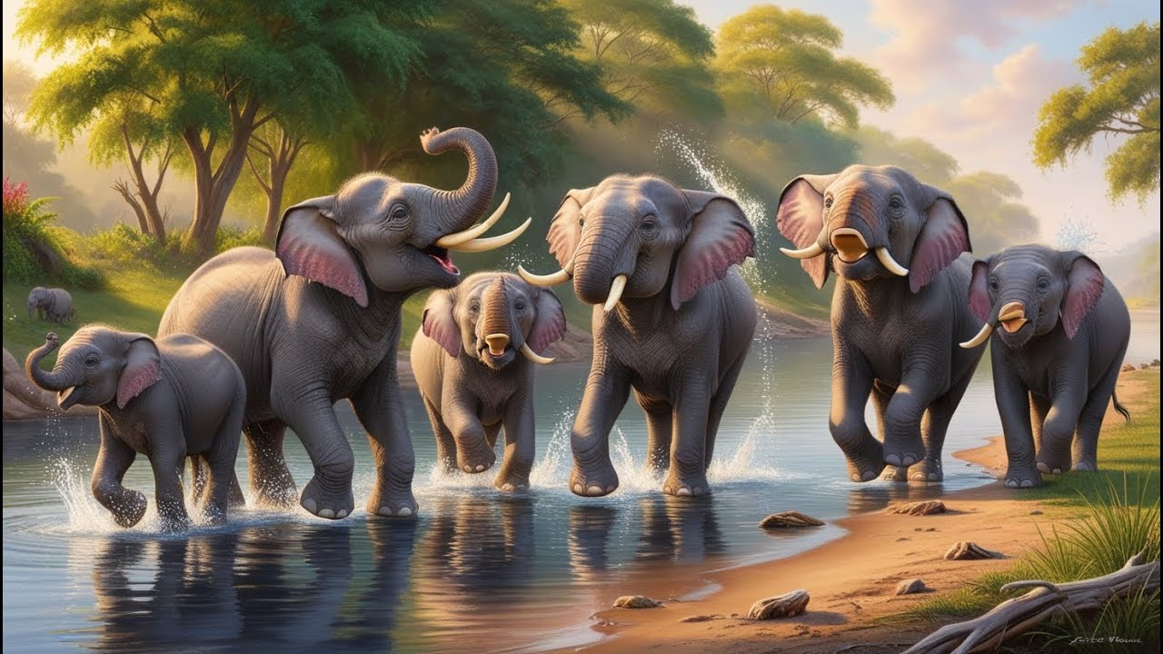 Excited Elephants (Sound: "e") Story-Based Phonics Songs - YouTube