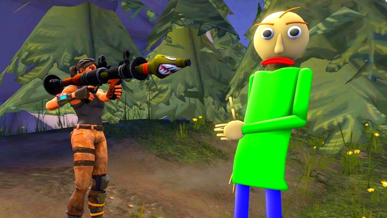 Baldi Plays Fortnite (Baldi's Basics SFM) - YouTube