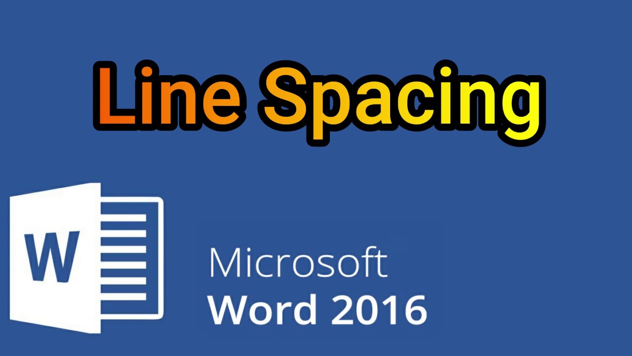 Line Spacing in MS-Word - YouTube