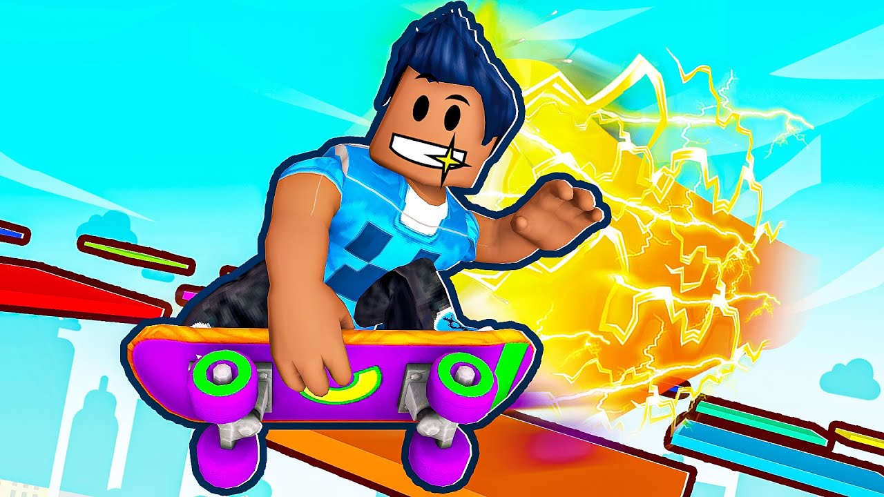Evoluindo MINHA VELOCIDADE NA CORRIDA de SKATE no Roblox - YouTube