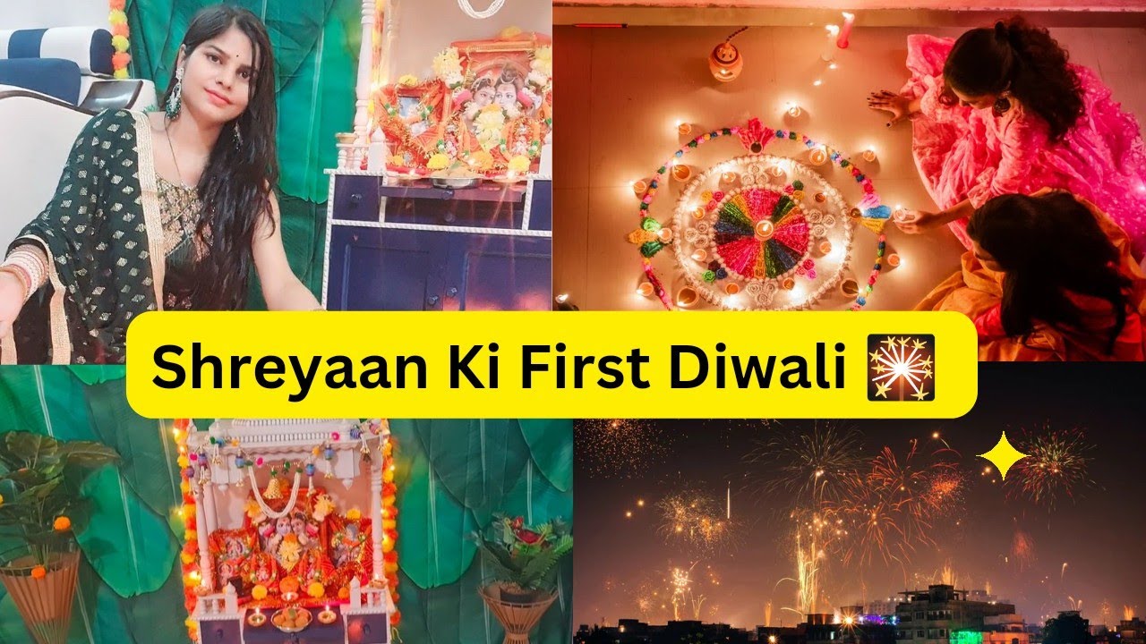 Our Baby's First Diwali In Mumbai | Diwali Special Vlog | Cooking ...