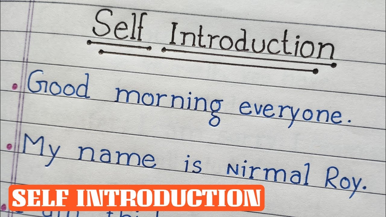 10 Lines on Self Introduction | Essay on Self Introduction in English ...