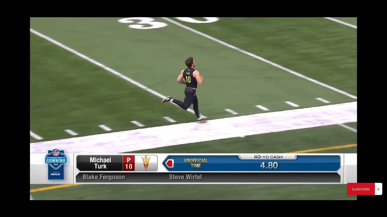 Micheal Turk 40 yard dash - YouTube