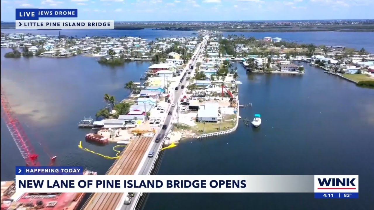 Pine Island Bridge's new lane eases traffic, but work still ongoing ...