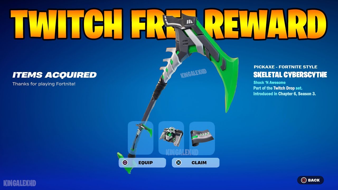 How To Get Skeletal Cyberscythe Pickaxe NOW FREE In Fortnite! (Free ...
