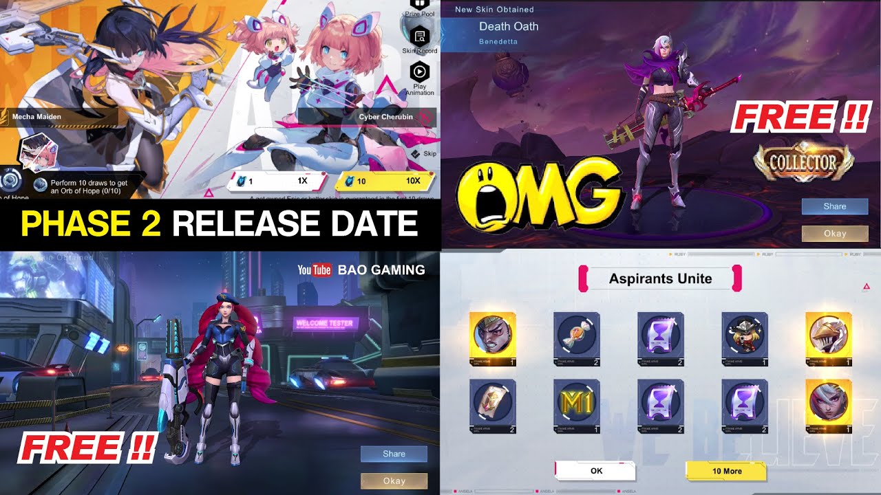 MLBB Aspirants Event Draw Ruby Angela Skin | Phase 2 Release Date 2022 - YouTube