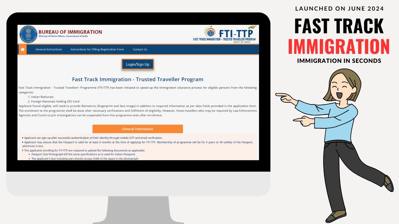 Fast Track Immigration at Indian Airport - YouTube