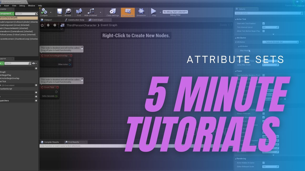 UE4 | 5 Minute Tutorial | Attribute Sets - YouTube