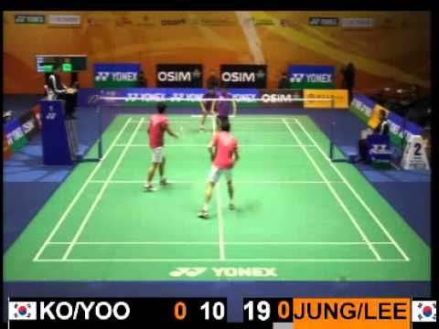 yonex sunrise hong kong open 2011 Semi Final Jae Sung Jung Yong Dae Lee vs Sung Hyun Ko Yeon Seong Yoo YONEX SUNRISE Hong Kong Open 20111