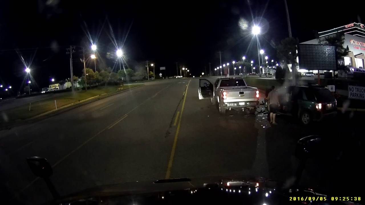 Car hits a truck T bone #11 - YouTube